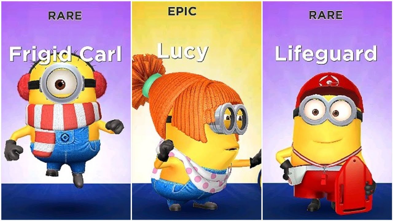 Minion Rush Frigid Carl VS Lucy VS Lifeguard - YouTube
