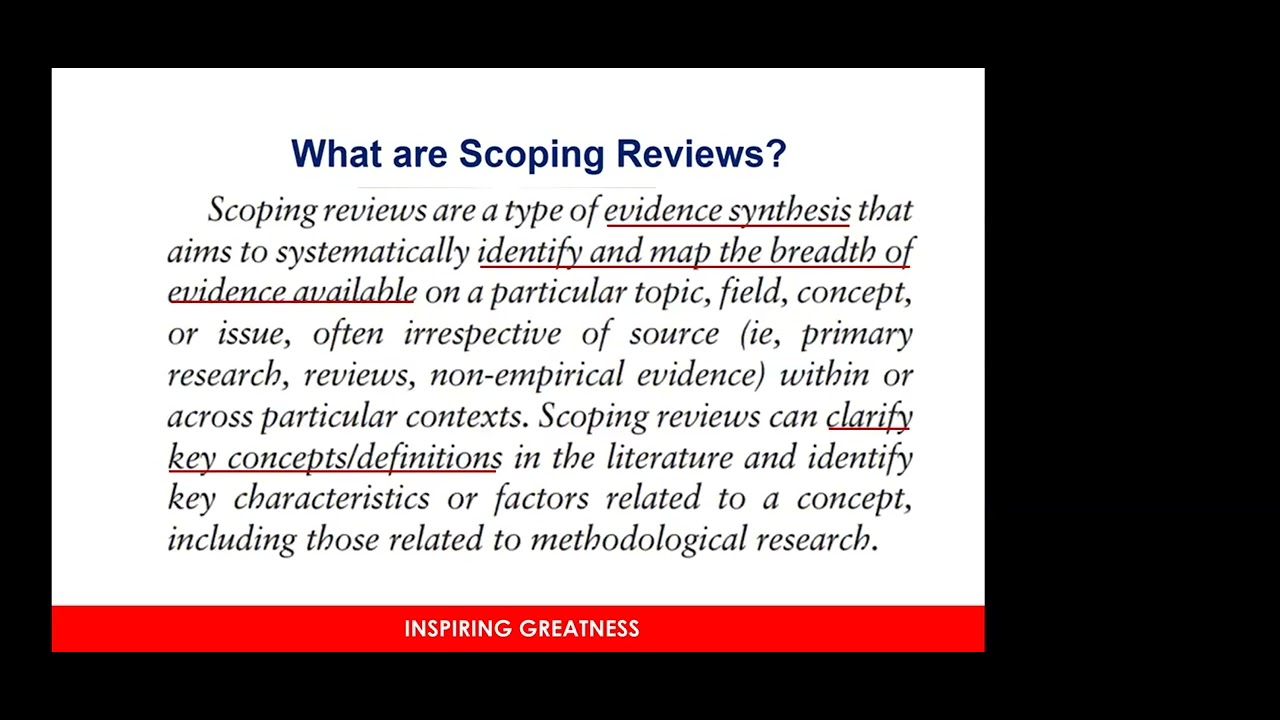 DOCTORAL ACADEMY: How a scoping review defines the gaps in the research ...