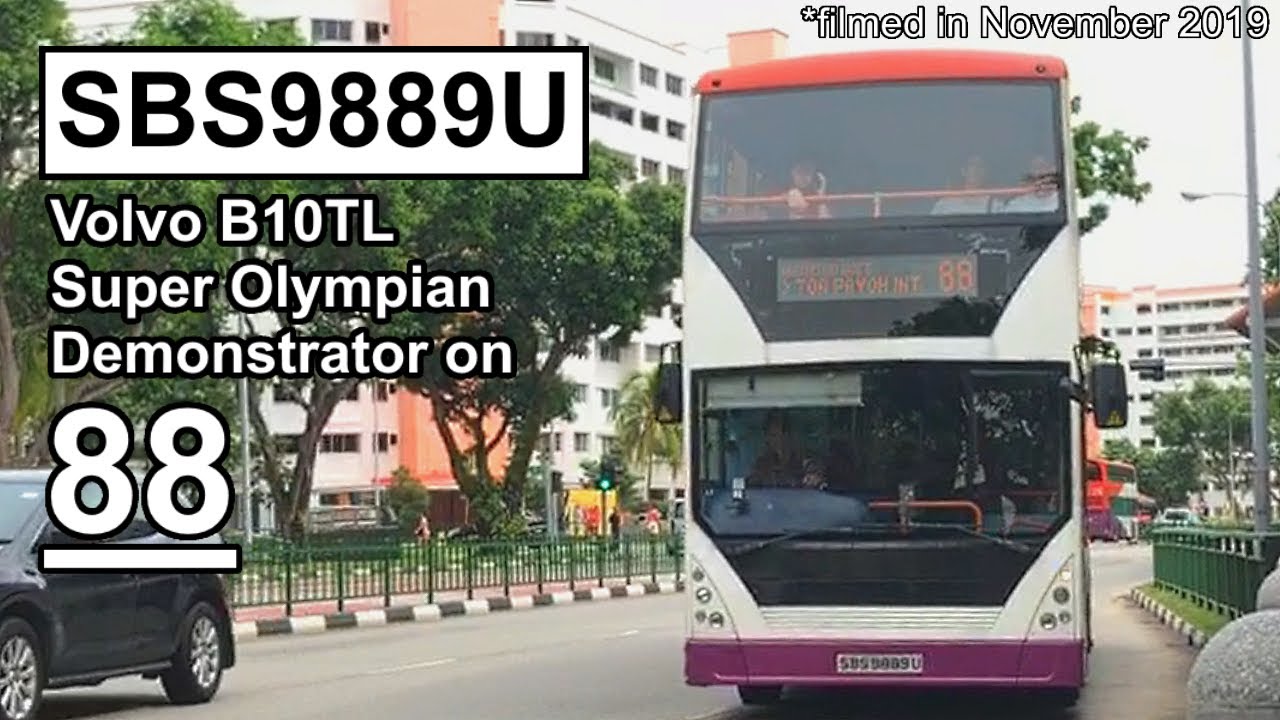 [SBST] Short Ride on Svc. 88 Volvo B10TL Super Olympian CDGE [SBS9889U ...