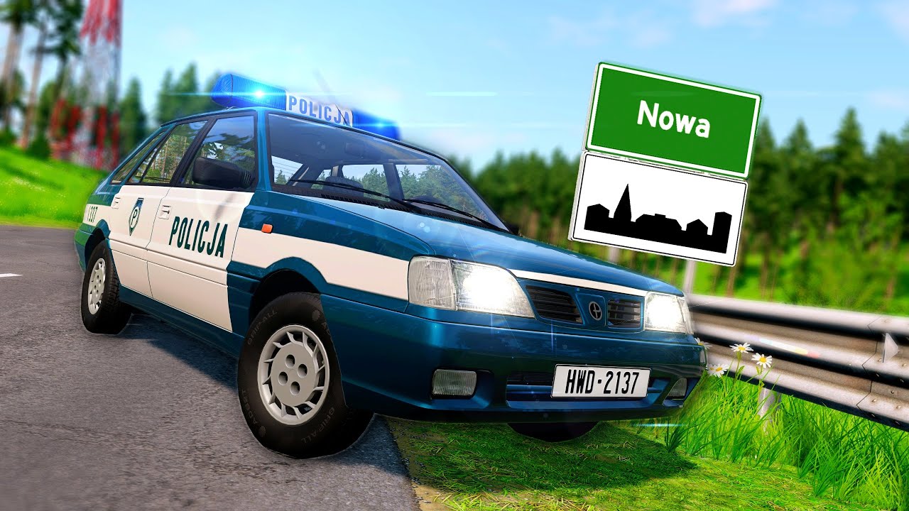 POLONEZ w POŚCIGU 🚔🇵🇱 POLSKA POLICJA na EUROPEAN ROADS | BeamNG.drive ...