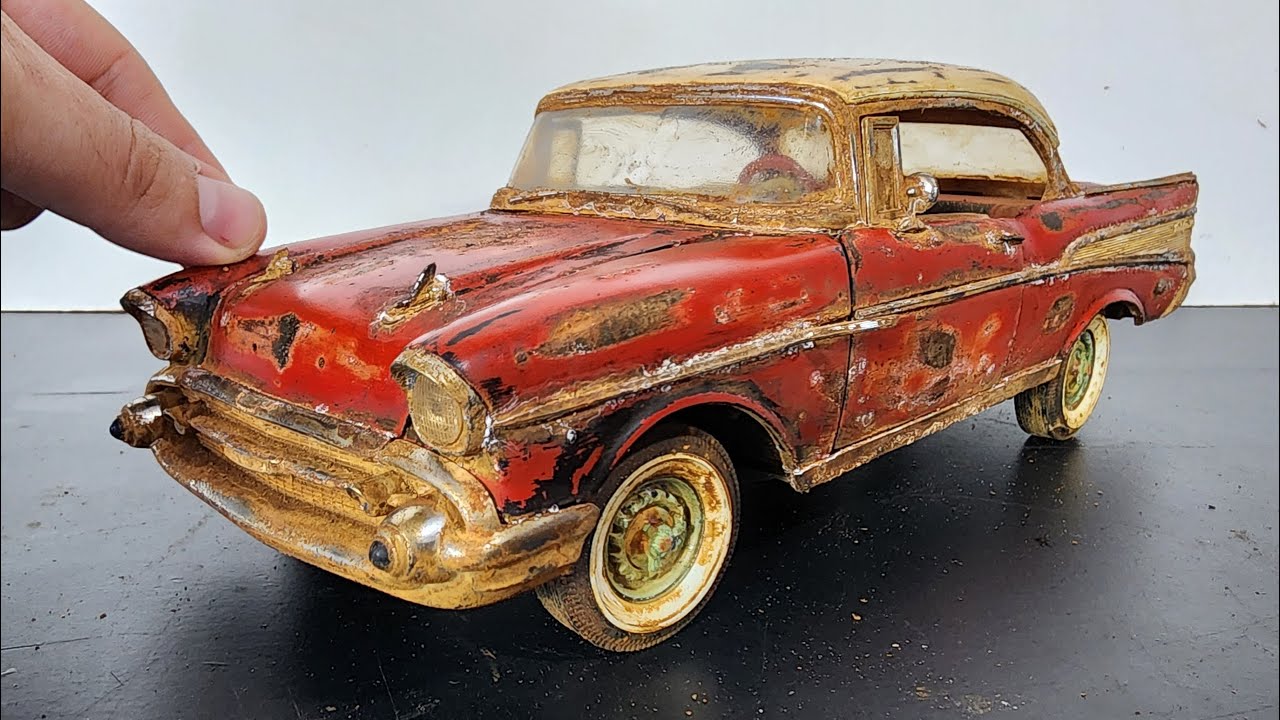 Restoration Bel Air 1957 Abandoned Model Car - YouTube