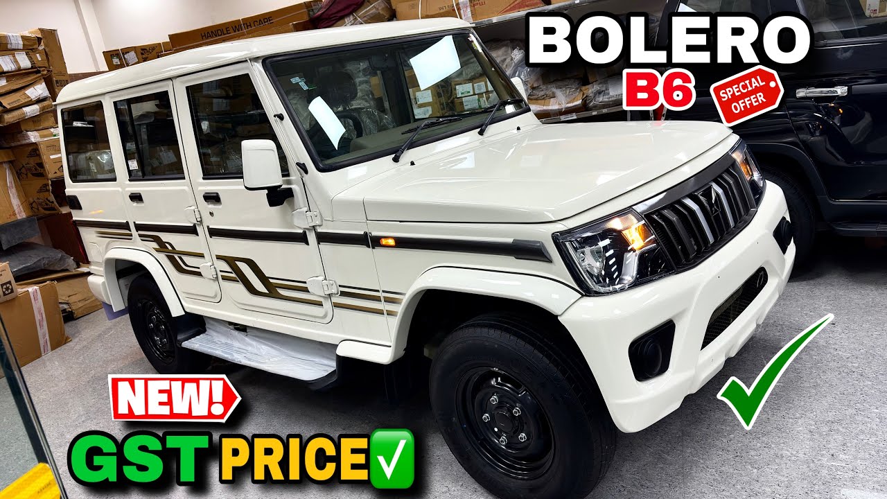 Mahindra Bolero B6 New GST Price 2025 Bolero Top Model On-Road Price ...