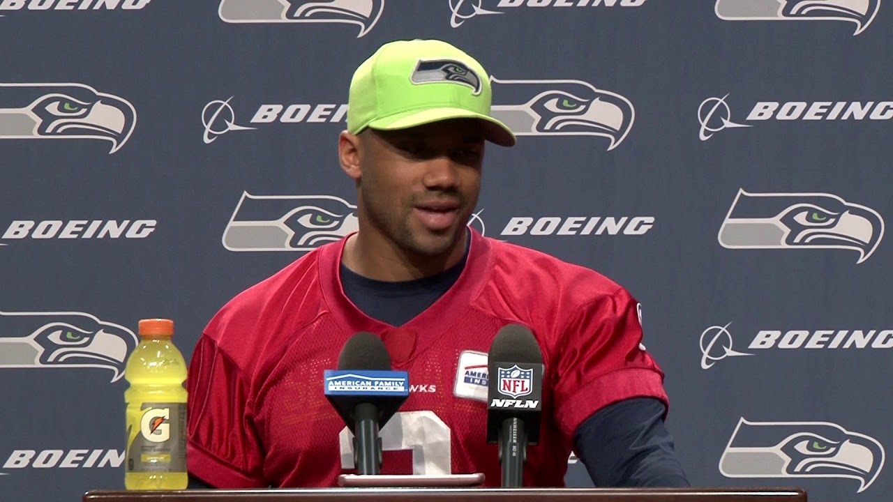 Seahawks Quarterback Russell Week 12 Press Conference - YouTube