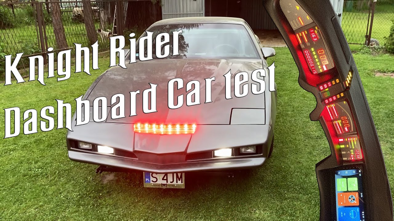 Knight Rider: 3/4 Dashboard - part 3 - car test - YouTube