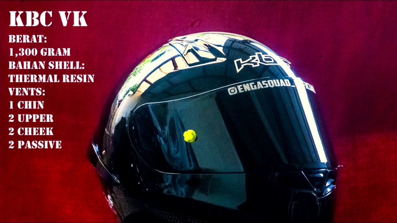 KBC Helmet VK Review | Luar Dalam | Keren tanpa Melubangi Kantong ...