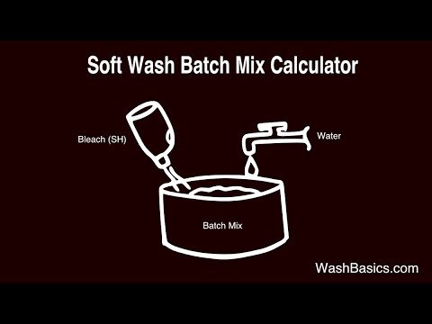 Soft Wash (SH) Batch Mix Calculator - YouTube