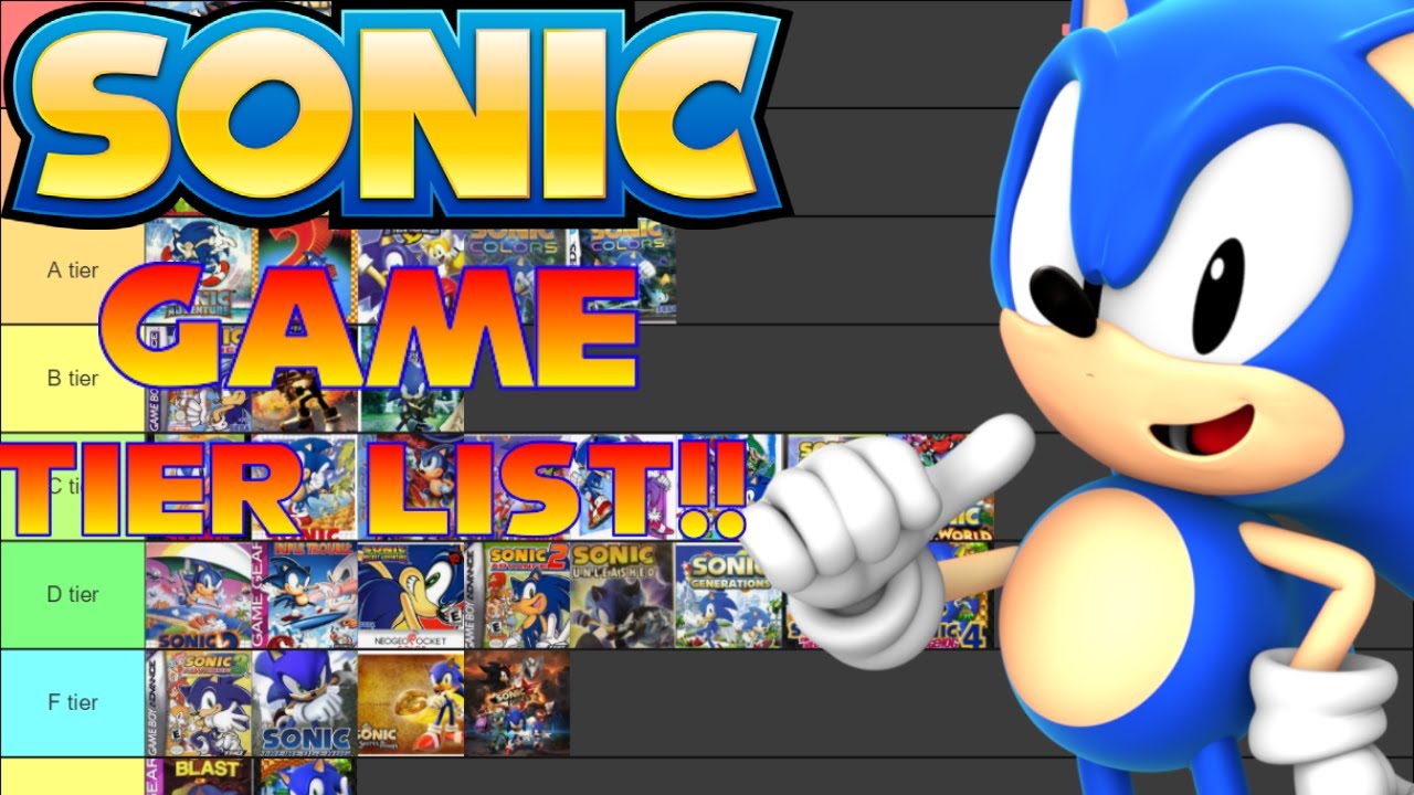 We Made A Sonic Tier List YouTube We Made A Sonic Tier List YouTube