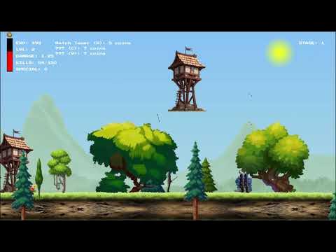 2D Platformer Tower Defense JavaScript Game - YouTube