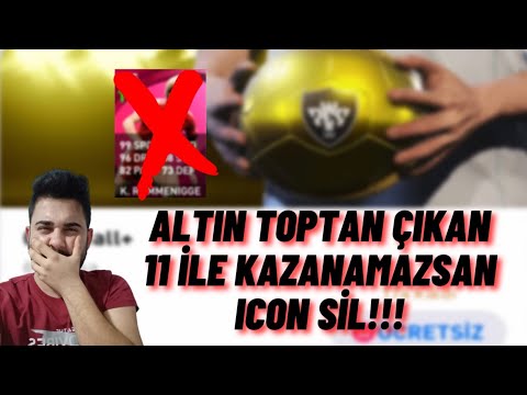 ALTIN TOPTAN ÇIKAN 11 FUTBOLCU İLE MAÇI KAZANAMAZSAN ICON SİLERSİN!! PES 2021 MOBILE