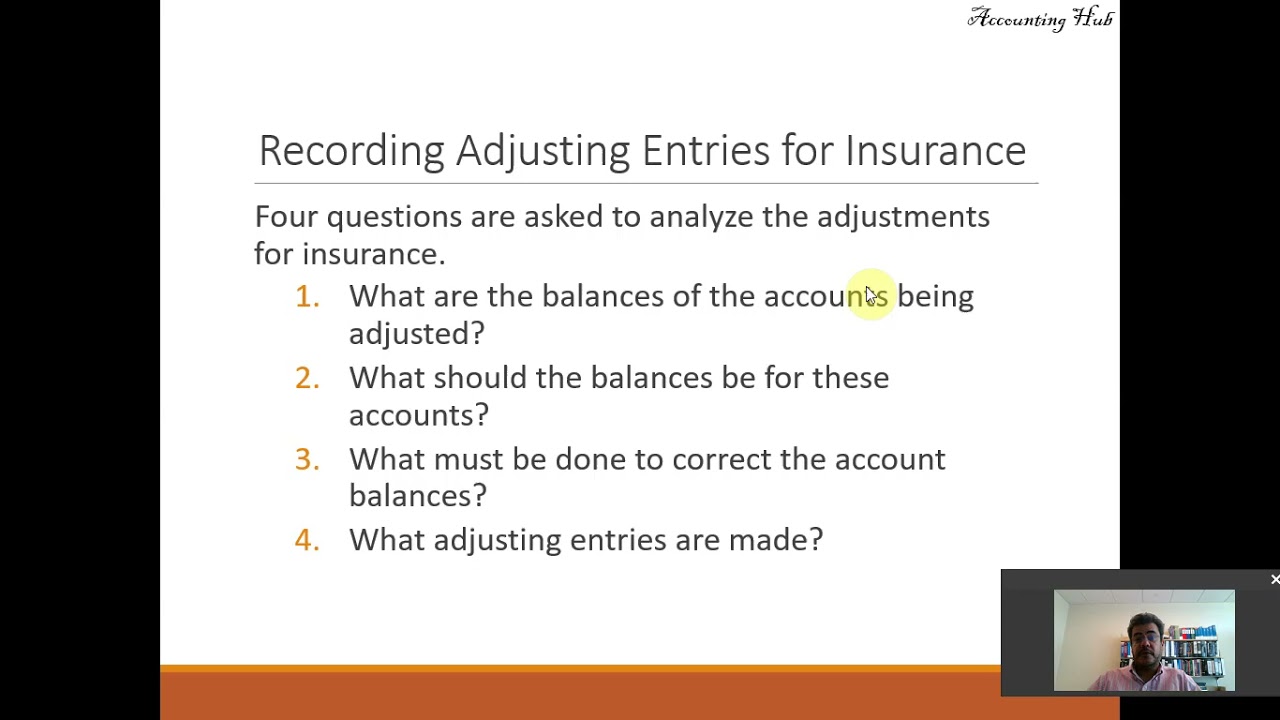 Accounting for Prepaid Insurance and Insurance Expense - YouTube