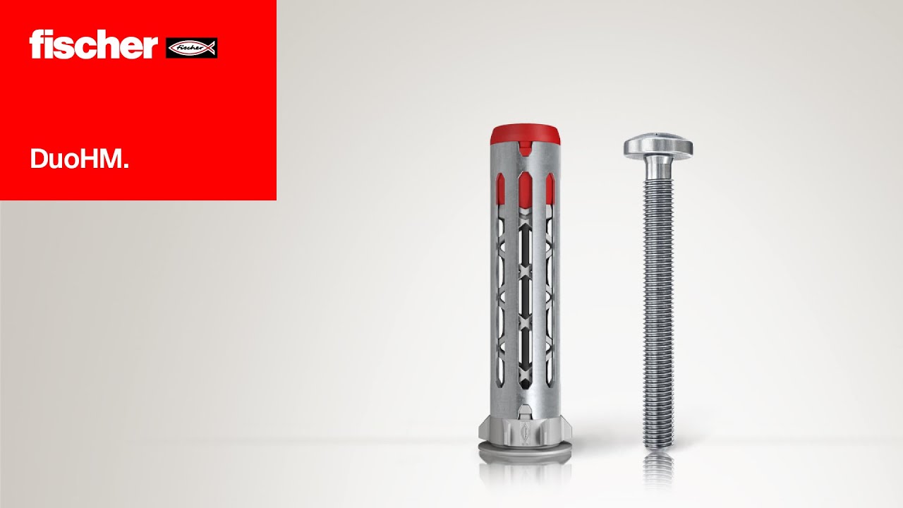 A drywall plug for all common building material sizes: fischer DuoHM ...