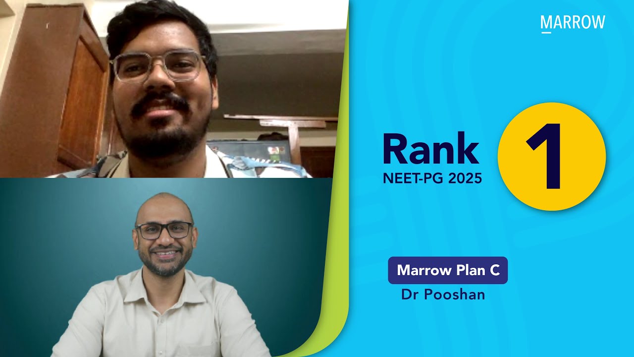 Rank 1, NEET-PG ‘25, Dr Pooshan (Plan C) shares his preparation journey ...