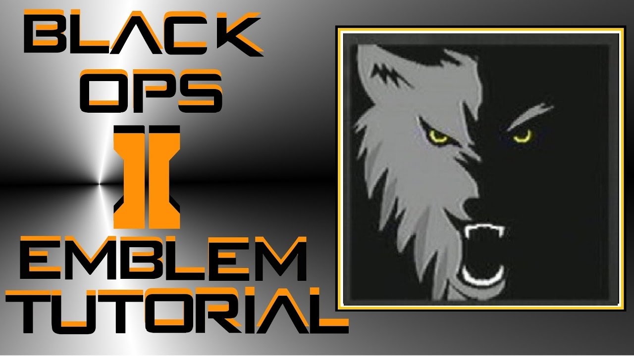 Call of Duty Black Ops 2 : Wolf Emblem Tutorial - YouTube