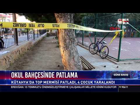 Okul bahçesinde patlama