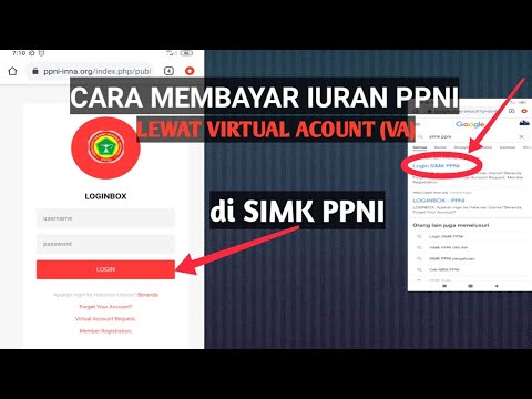 Tutorial Membayar Iuran Anggota PPNI Melalui Virtual Acount (VA) di Web Simk PPNI | Gampang Banget!!
