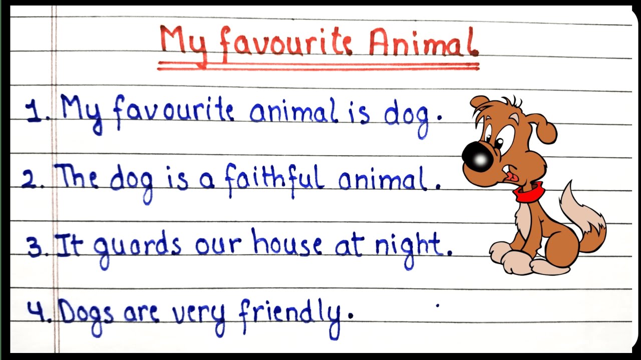 10 Lines on My Favourite Animal in English | Essay on My Favourite ...
