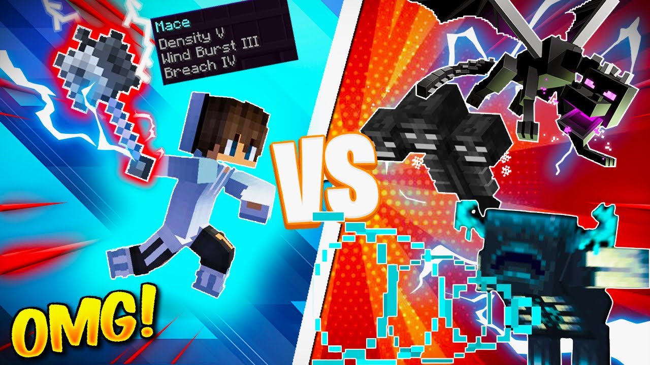 One Hitting Every Boss In My Survival World!😨🔥(Almost Died) | Minecraft ...