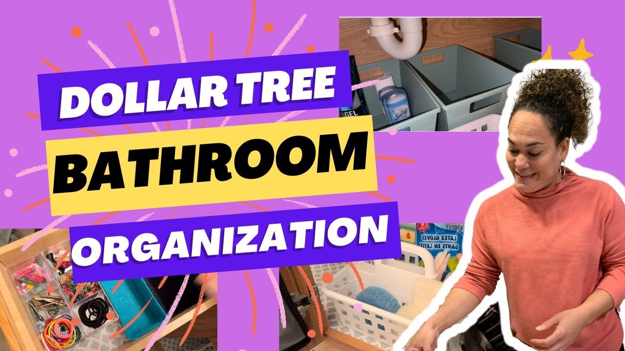 Bathroom Transformation with Dollar Tree Finds - YouTube