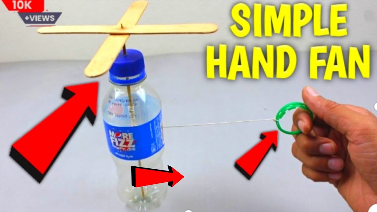 How to make a Plastic Bottle Hand Fan 😱😱#experiment - YouTube
