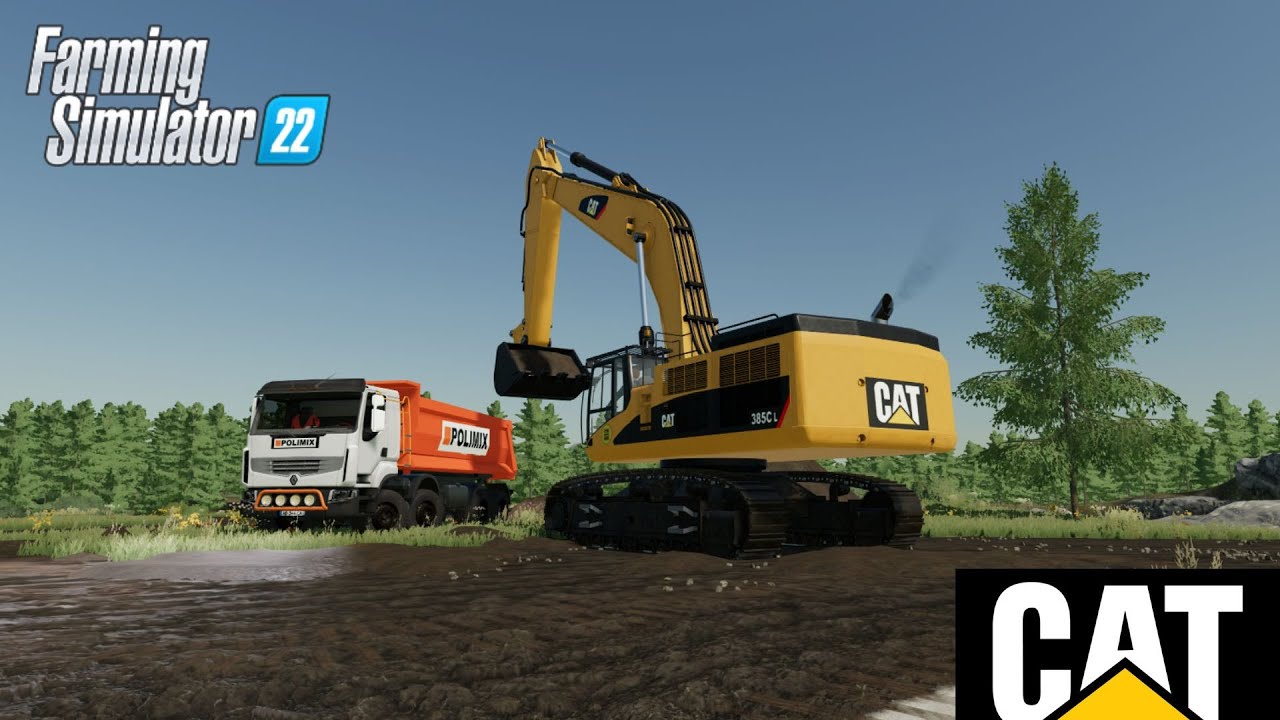 CATERPILLAR 385C LOADING TRUKS TOLMIX | FARMING SIMULATOR 22 | FS 22 ...