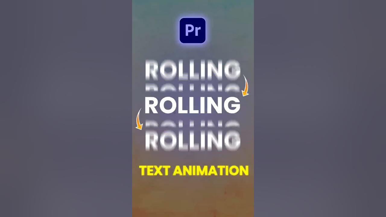 Scrolling text animation | #premierepro #tutorial - YouTube
