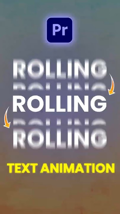 Scrolling text animation | #premierepro #tutorial - YouTube
