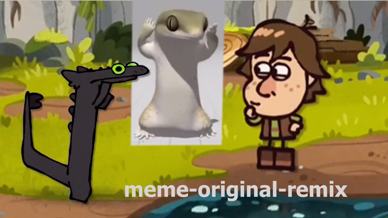 Toothless dancing original vs meme vs remix - YouTube