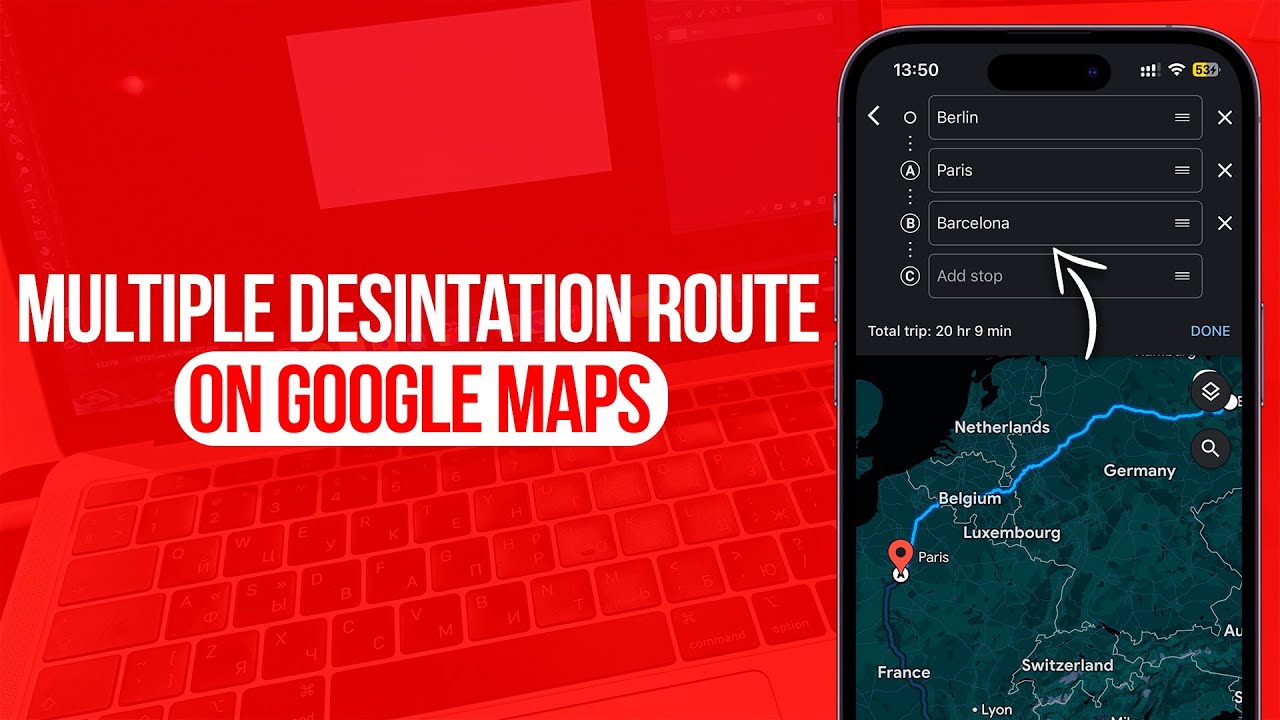 How to Make Multiple Desintation Route on Google Maps | Full Guide ...