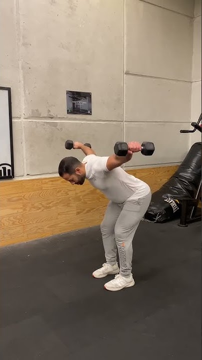Bent Over DB Reverse Fly - YouTube