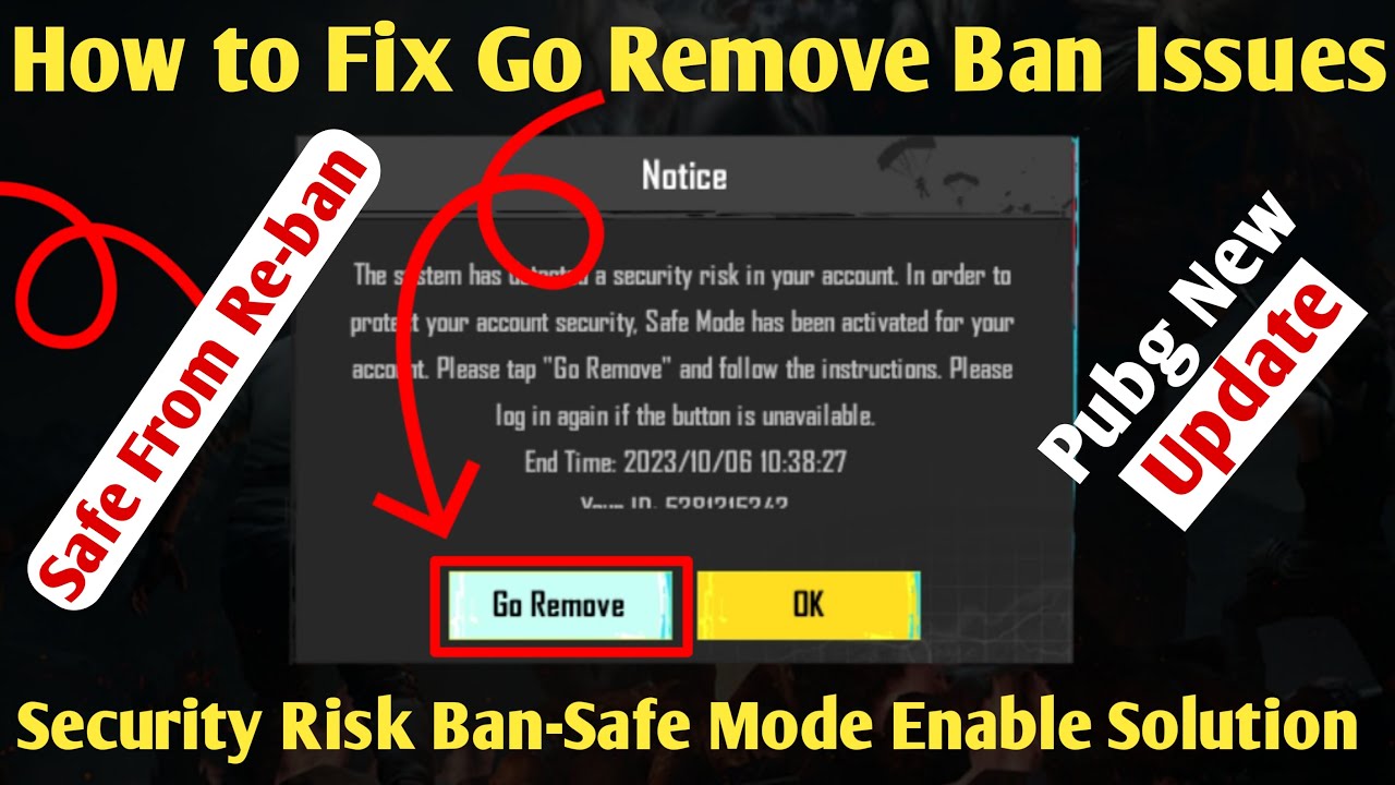 How to Login Go Remove Ban | Security Risk Ban | How to Disable Safe ...