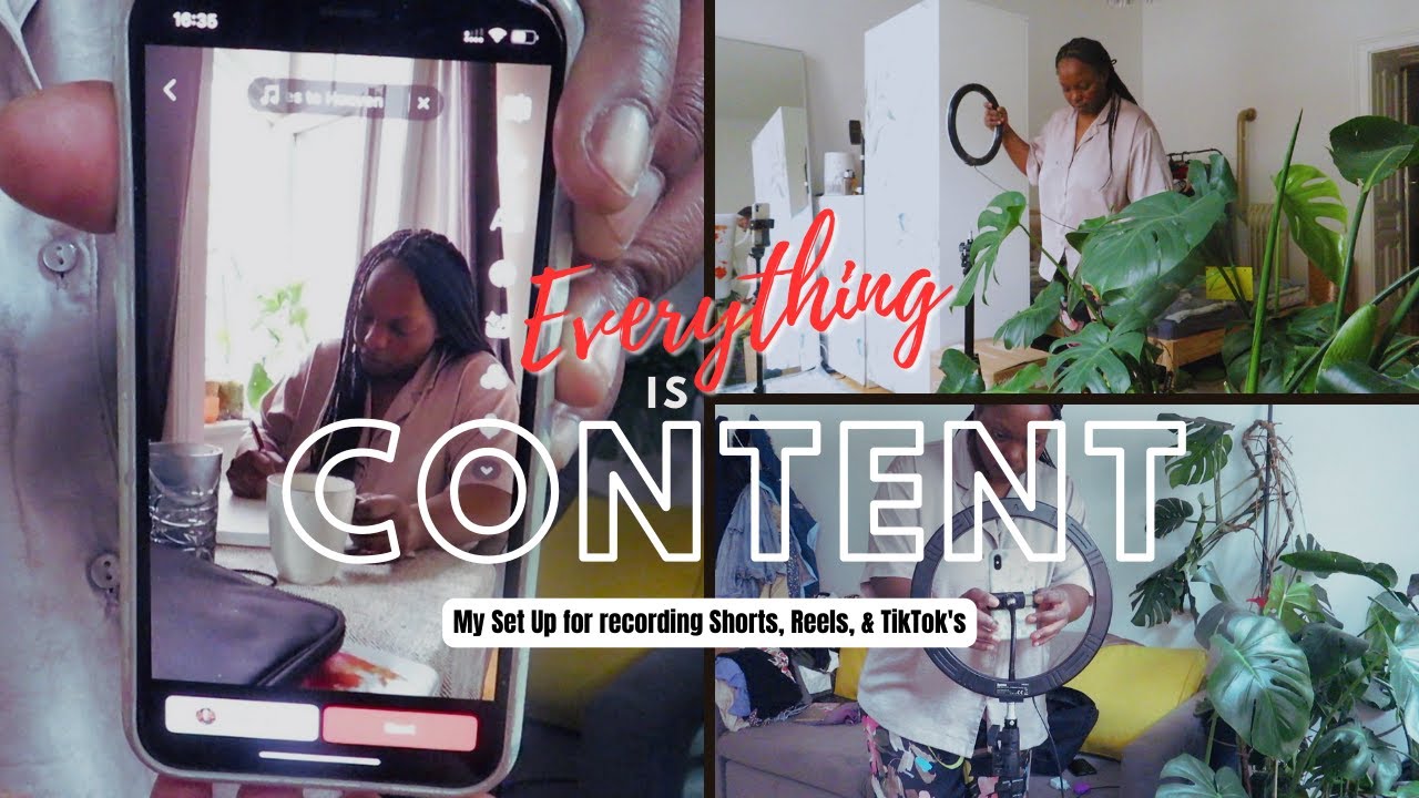 CONTENT CREATION SET-UP | EVERYTHING IS CONTENT | HOW I RECORD SHORTS ...