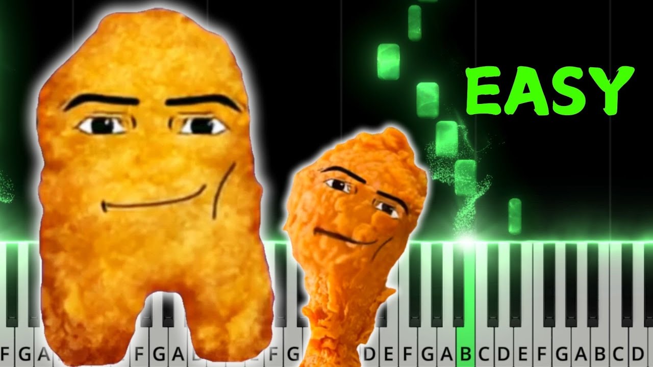 Gegagedigedagedago - MEME Song - Chicken Nugget | EASY Piano - YouTube