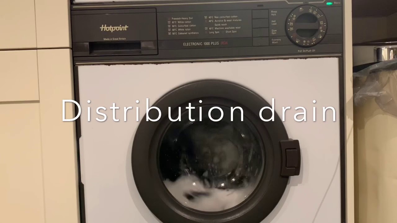 Hotpoint 9534 Program 1 -85c white cotton- - YouTube