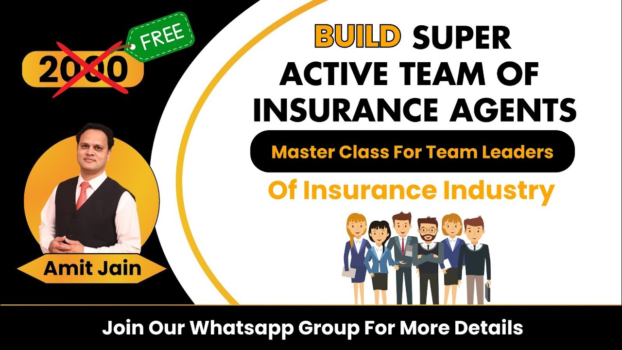 Team Building Of Insurance Agents | Inactive To Active Agents | Team ...