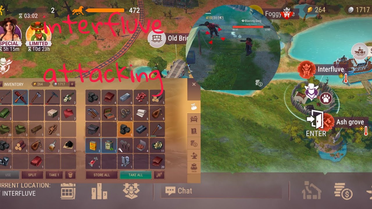 INTERFLUVE ATTACKING (TIER 4 GEAR ) //WESTLAND SURVIVAL// BANDIT CAMP ...