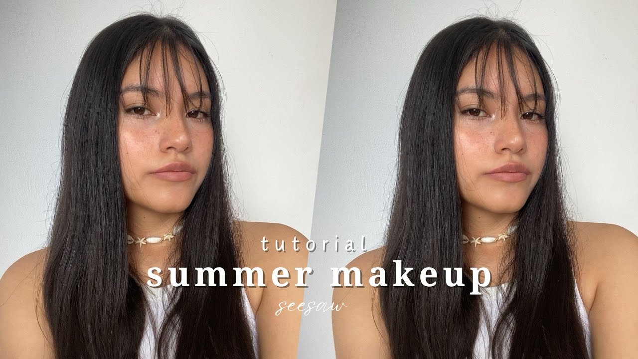 Everyday summer makeup tutorial 𐙚 - YouTube