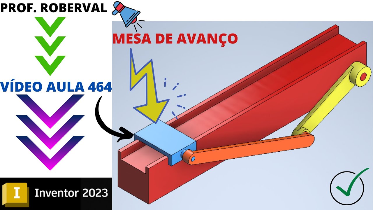 Aula 464 - Modelamento da Mesa de Avanço no Inventor 2023 - YouTube