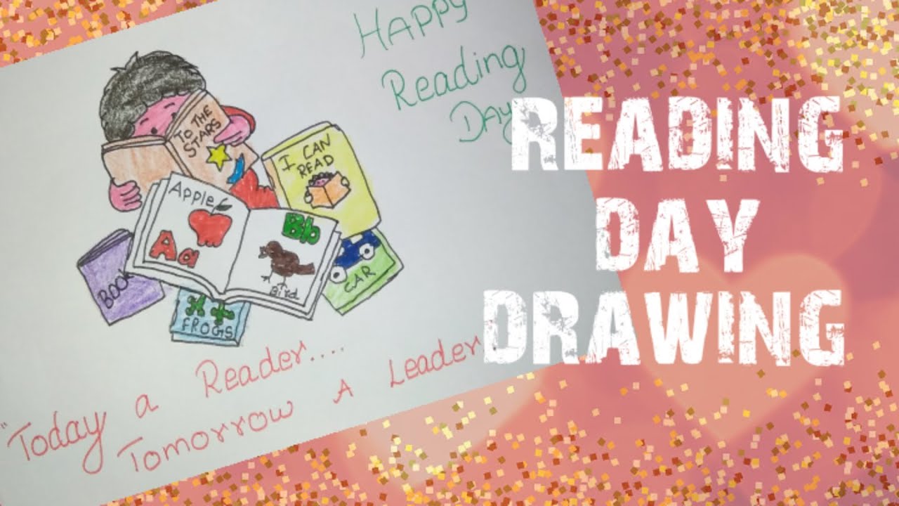 READING DAY DRAWING - YouTube