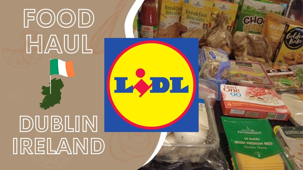 BIG LIDL Food Shop - DUBLIN IRELAND - Price's On-Screen! - YouTube