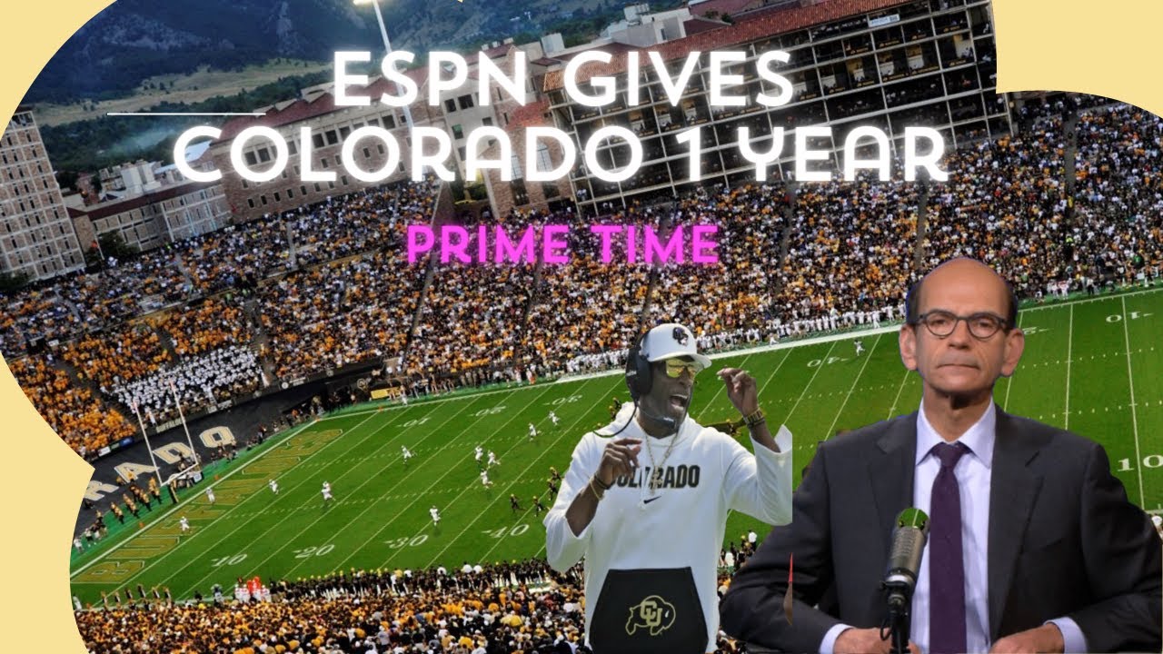 ESPN Is Giving Colorado One More Year of PRIMETIME - YouTube