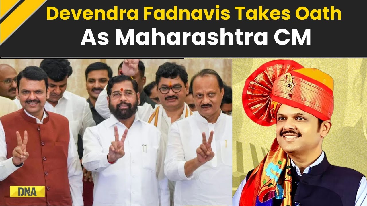Maharashtra CM News: Devendra Fadnavis Takes Oath As Maharashtra CM I ...