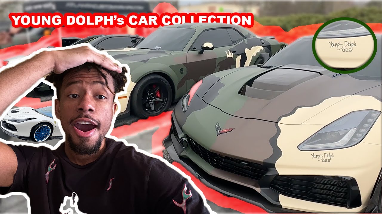 I FOUND YOUNG DOLPH'S CAR COLLECTION AND LIL BABYS CUSTOM FERRARI! 😱🔥 ...