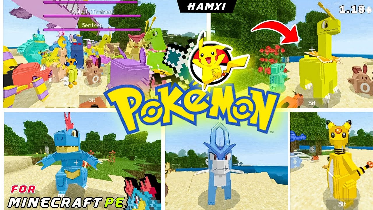 SERP Pokedrock 2 Addon in Minecraft PE 1.18 | Pokemon Addon Minecraft ...