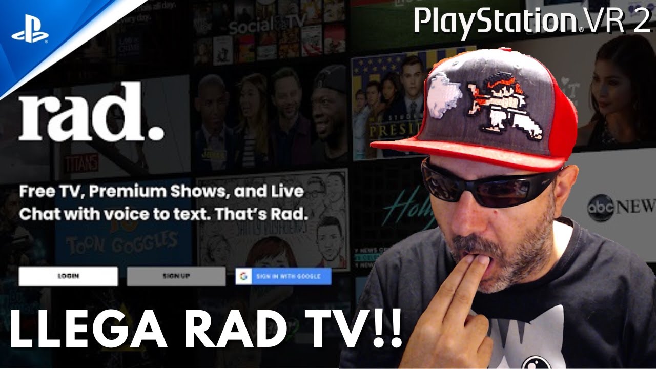 LLEGA RAD TV - LA PRIMERA APLICACION DE VIDEO DE PSVR2 📺 - YouTube