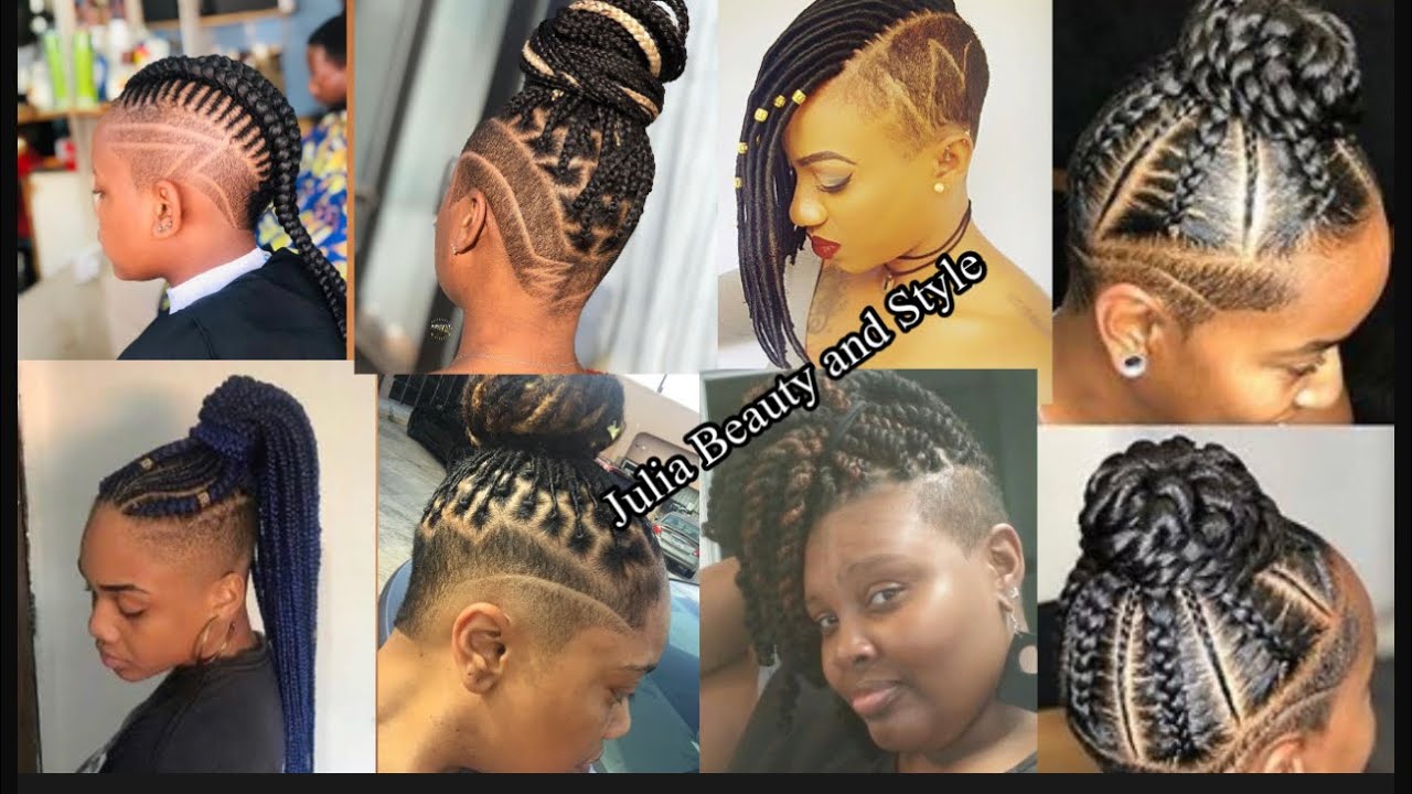 💜🦋🦋Most Gorgeous & Captivating Tapered Cut Braid Styles for African ...