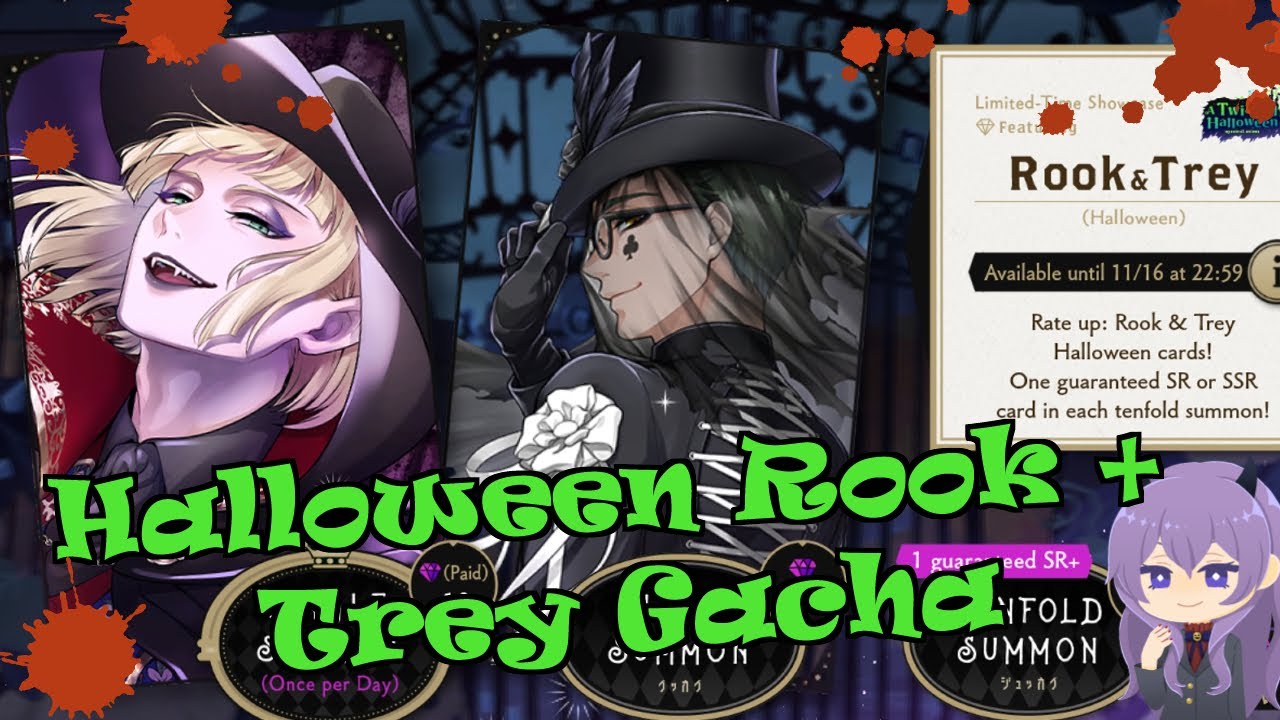 Spooky Rendezvous for 2? | Twisted Wonderland Halloween SSR Rook & SR ...