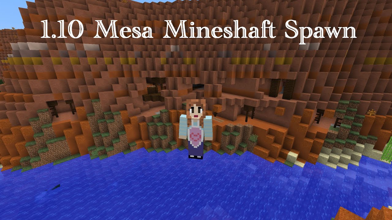 Minecraft 1.10 Mesa Mineshaft Spawn - YouTube