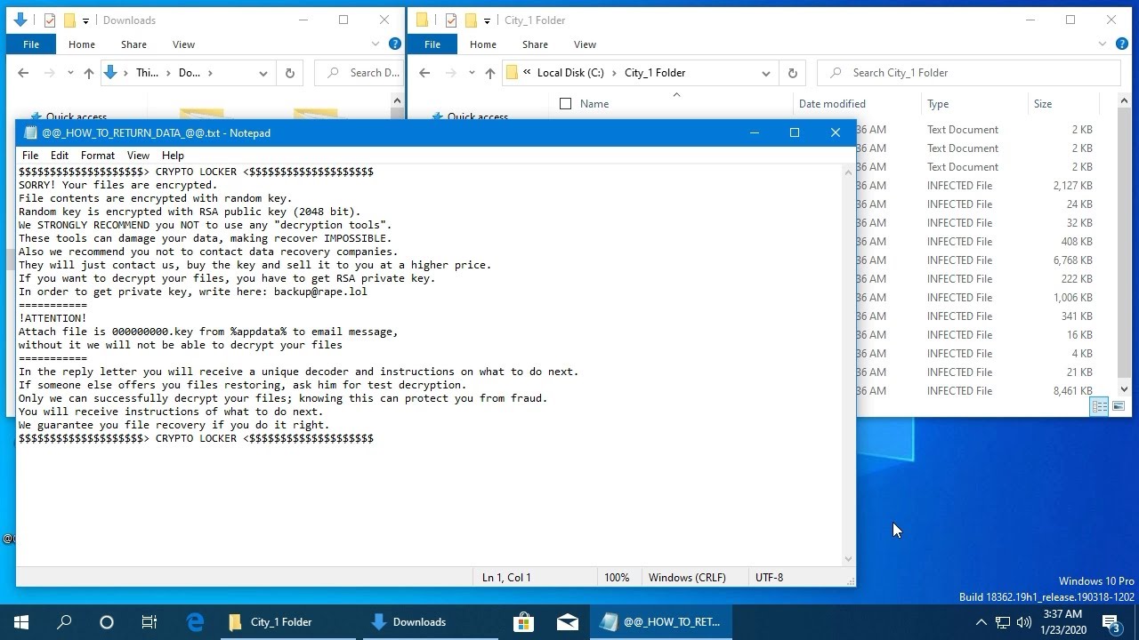 AppCheck Anti-Ransomware : Aurora Ransomware (.infected) Block Video ...