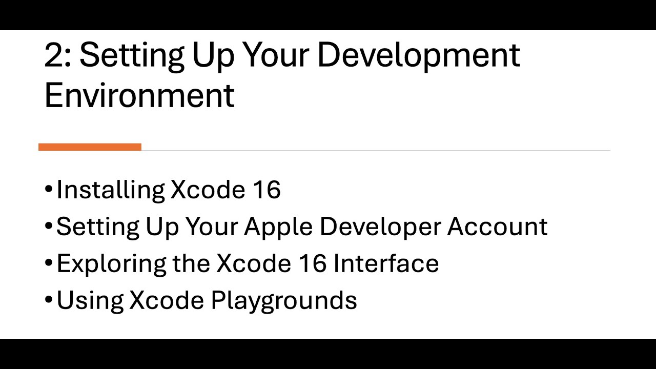 2. Setting Up Your Development Environment (iOS 18 Hands-on Development Course) - YouTube