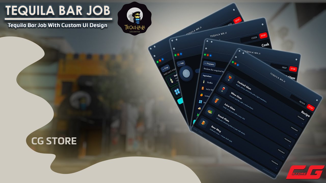 Tequila Bar Job - Gta V FiveM Script - CG Store - YouTube